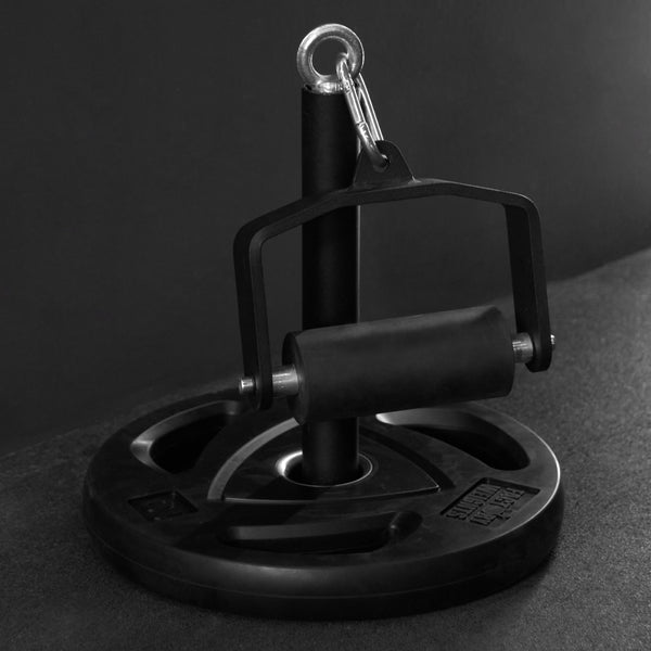 Thick Grip Rolling Handle: Black Finish | Factory Weights