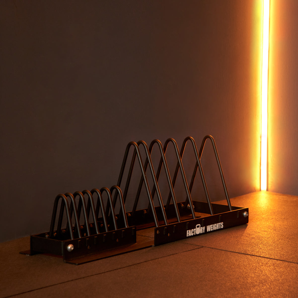 Dual Toaster Rack - Bumper Plate Storage | Factory Weights