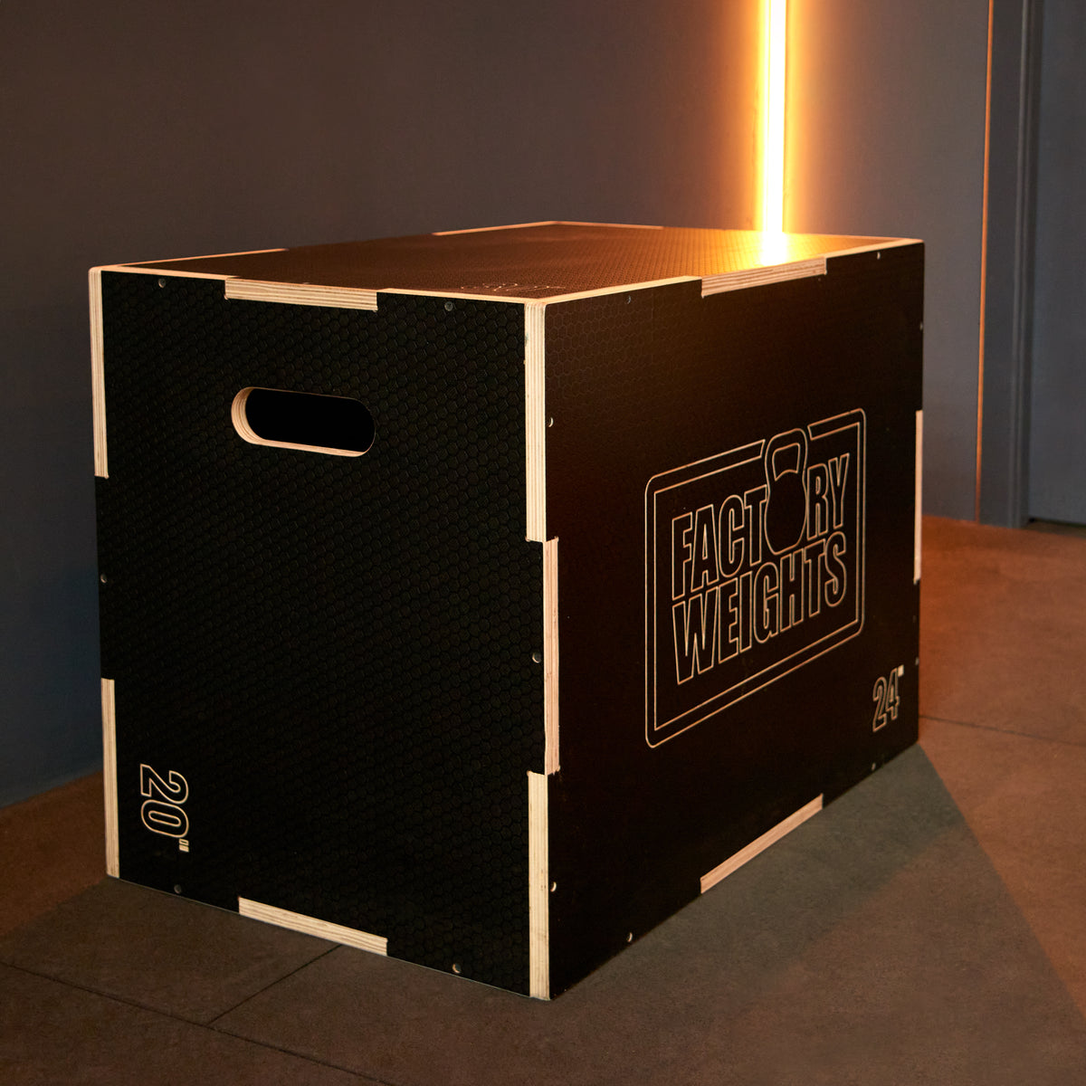 Pro Wooden Plyo Jump Box - Varied Heights | Factory Weights