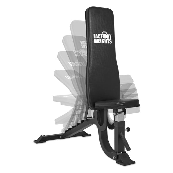 Adjustable Commercial Bench - 7 Positions | Factory Weights