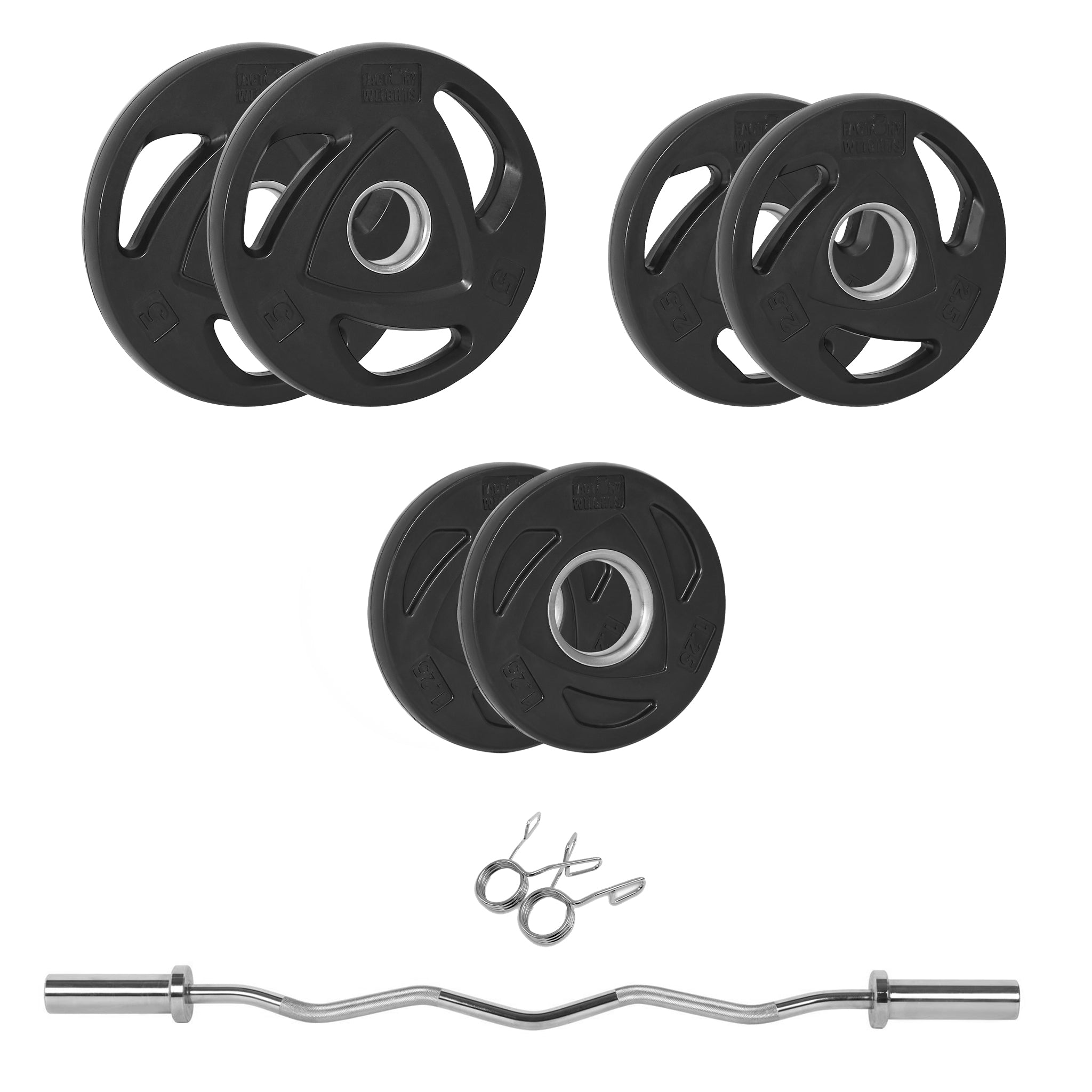 Arm Builder Package: Bar & Weight Set | Factory Weights