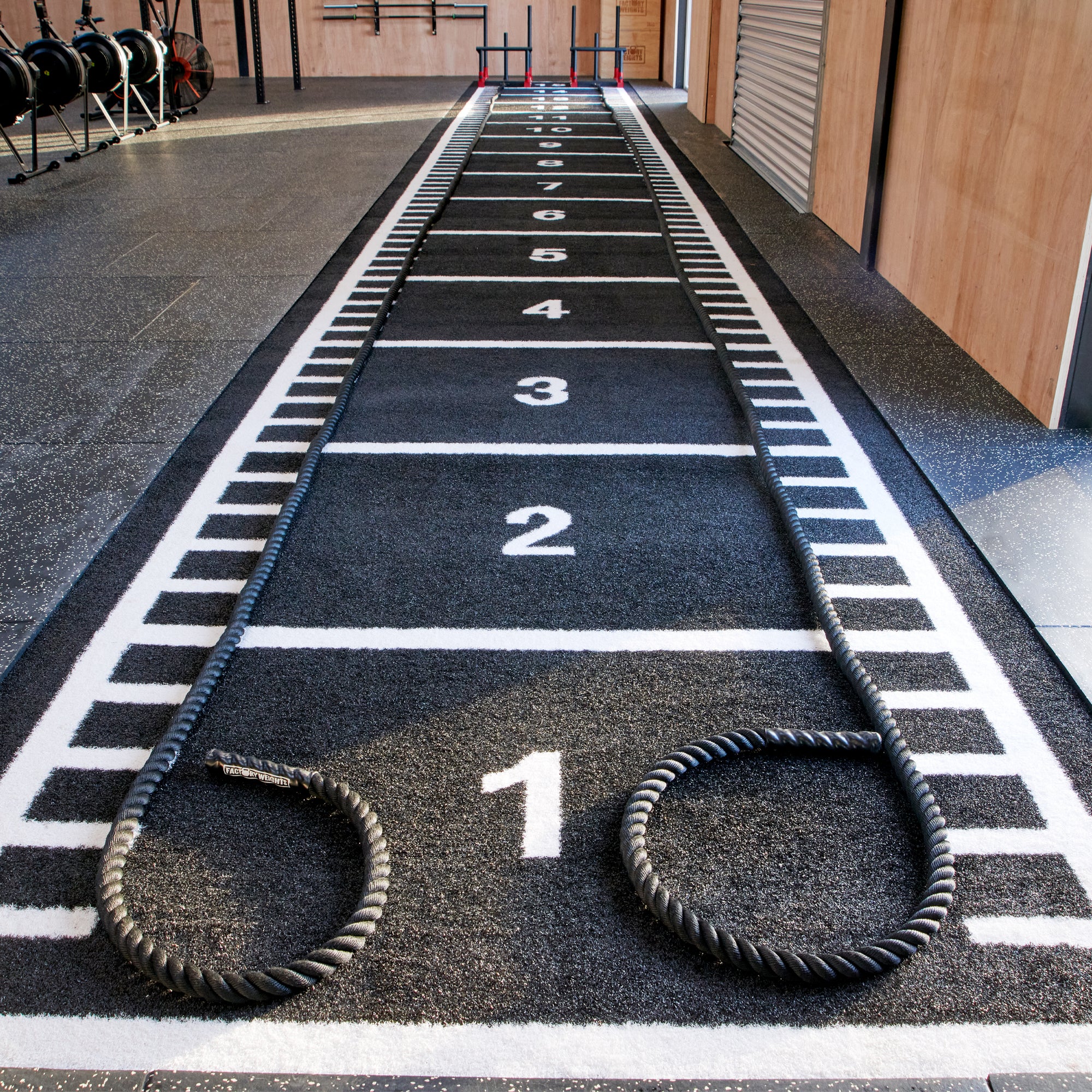 Artificial Astro Turf: Gym Sprint Track | Factory Weights