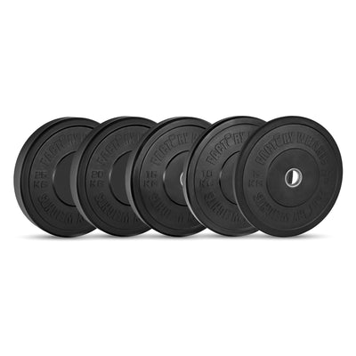 Pair of Black Bumper Plates (Asstd Sets) | Factory Weights