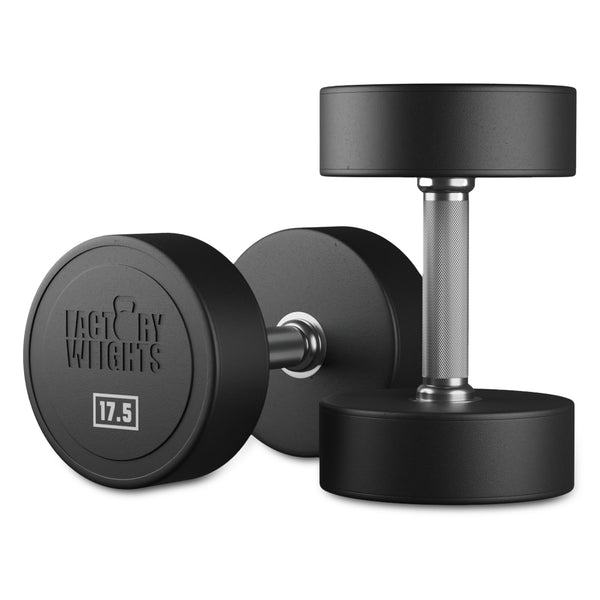 Pair of Commercial Urethane Dumbbells | Factory Weights