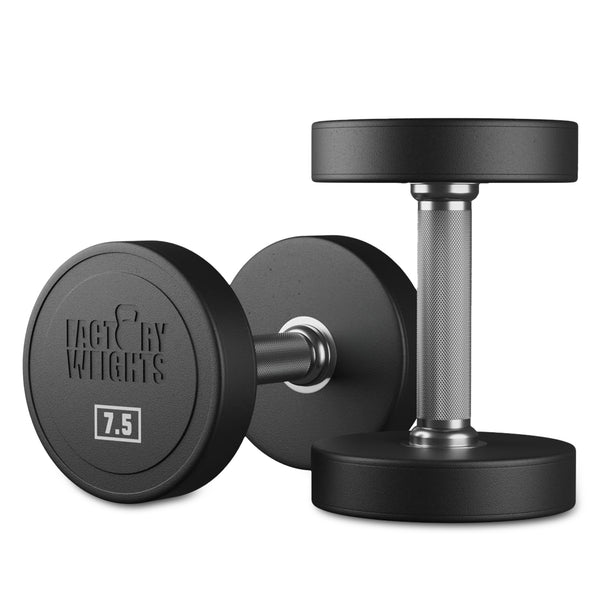 Pair of Commercial Urethane Dumbbells | Factory Weights