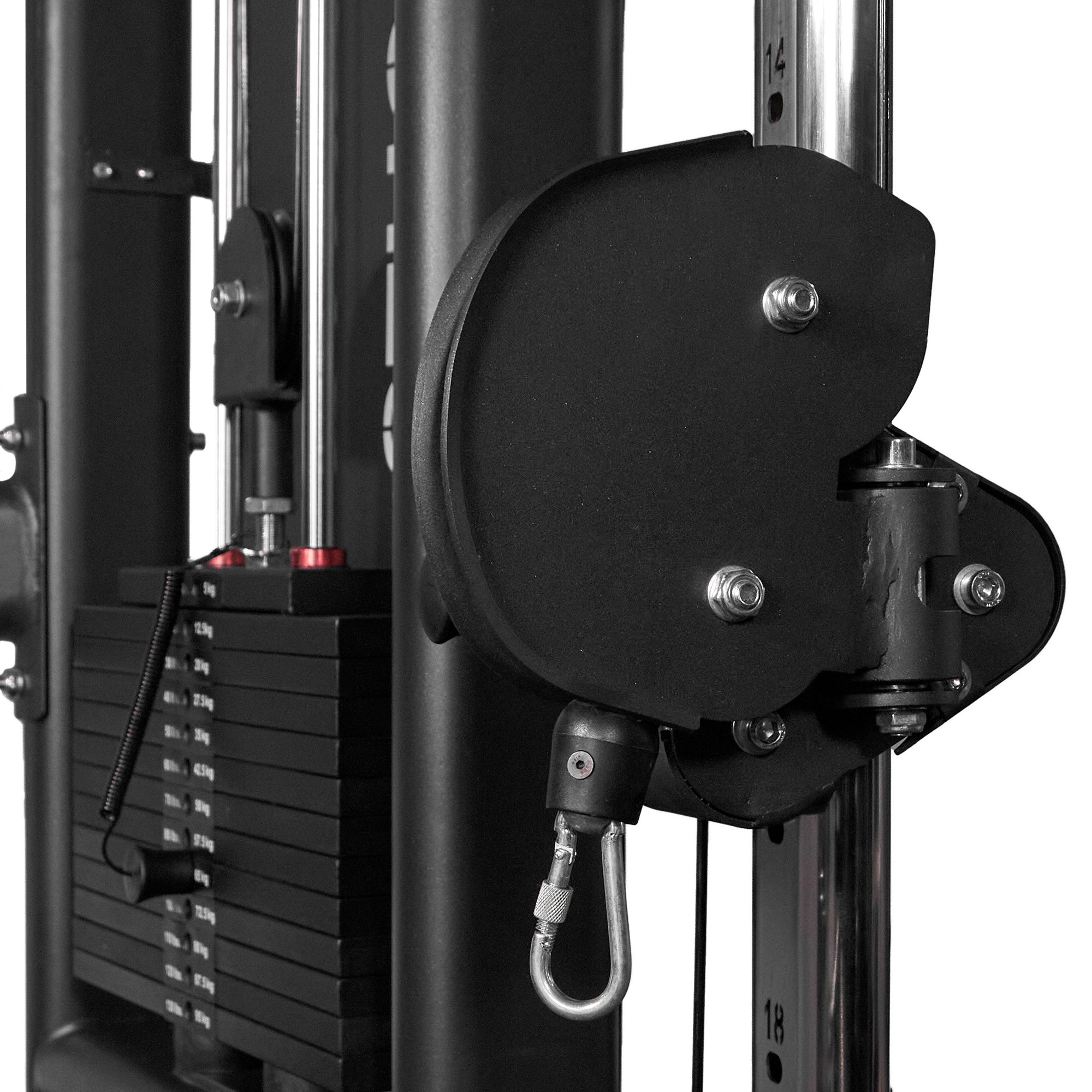 Robust Dual Cable Pulley Stack - Long Life | Factory Weights