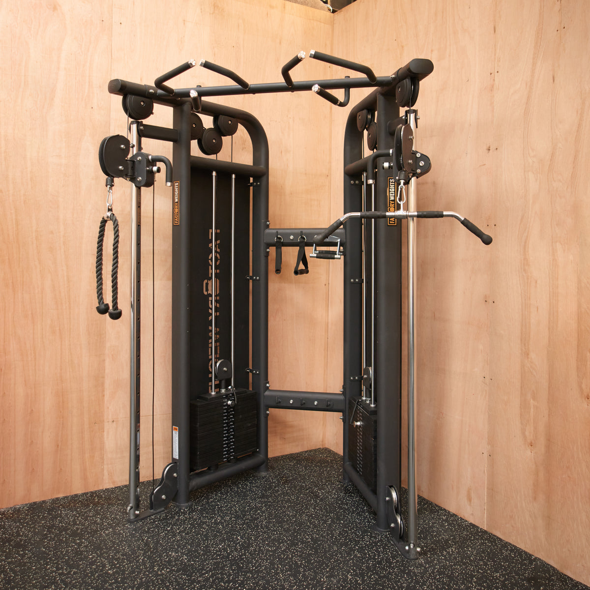 Robust Dual Cable Pulley Stack - Long Life | Factory Weights