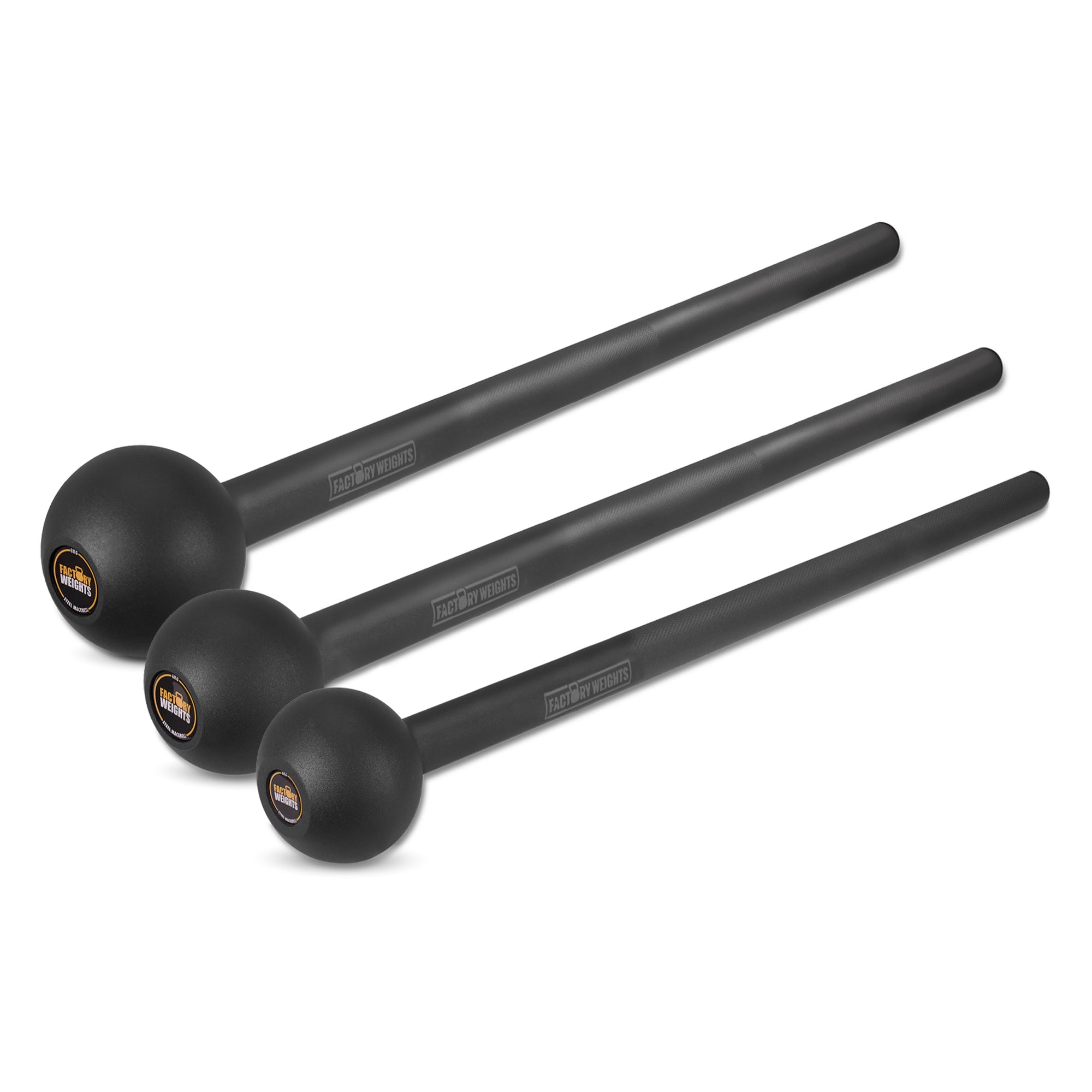 Solid Steel Macebells - Assorted Weights | Factory Weights