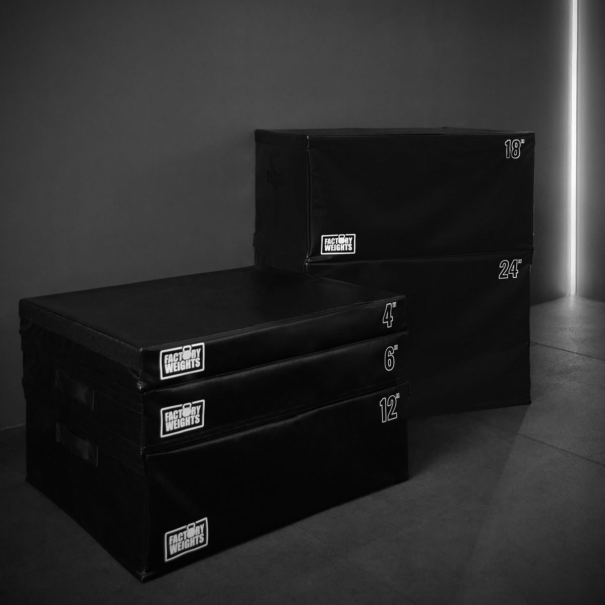 Stackable Soft Plyo Jump Boxes - 70x70cm | Factory Weights