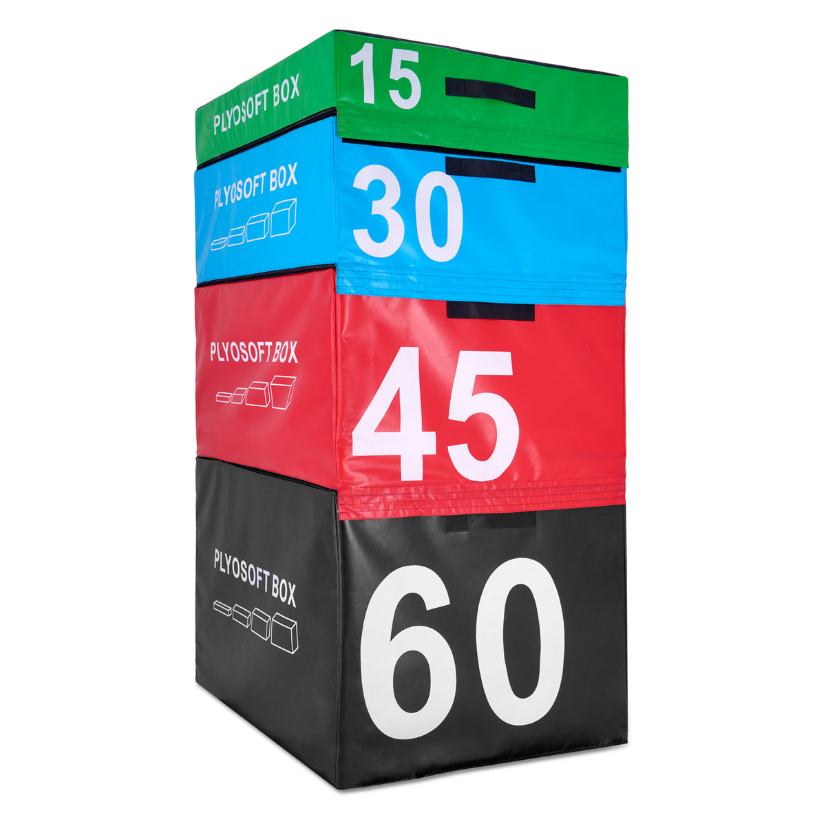 Stackable Soft Plyo Jump Boxes - 70x70cm | Factory Weights