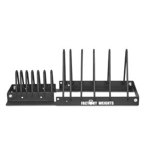 Dual Toaster Rack - Bumper Plate Storage | Factory Weights