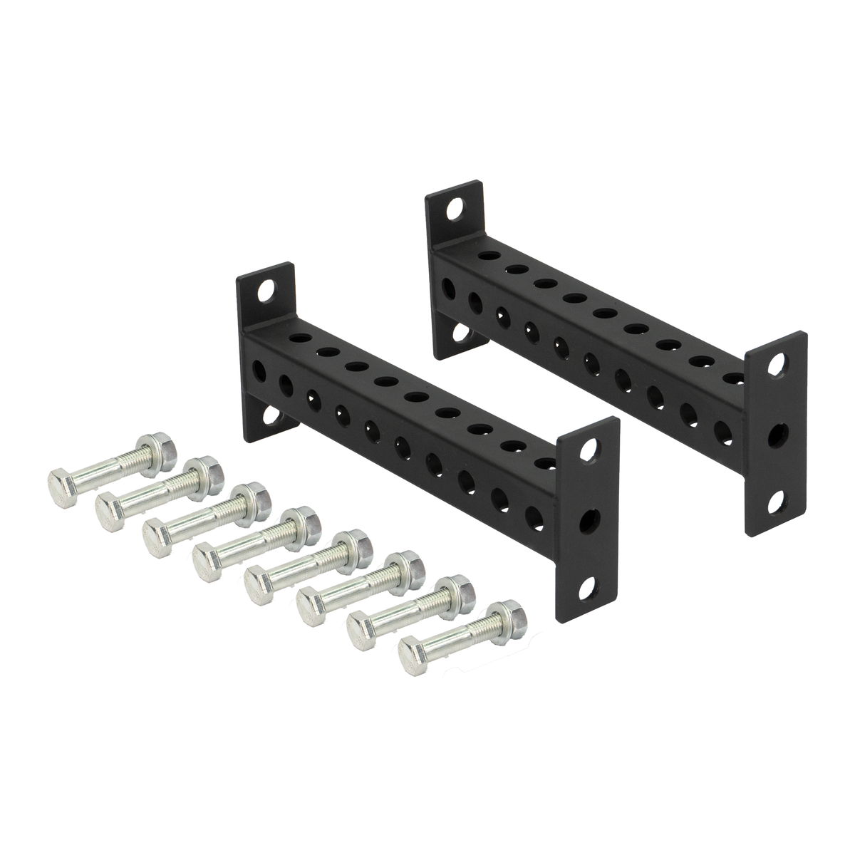Gym Rack Short Steel Junction Bars (Pair) | Factory Weights